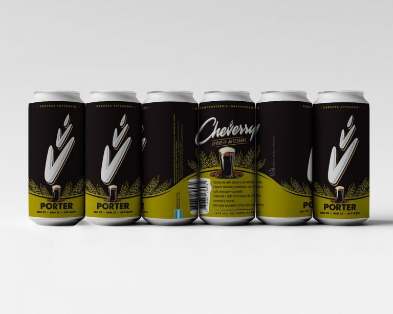 Porter – 6 latas de 473 ml – Cheverry Cerveza Artesanal